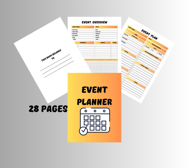 Printable Event Planner Customizable & Easy-to-use Templates for ...