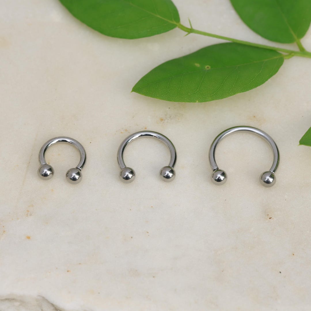16G Titanium Inner Threaded Septum Ring, 6mm 8mm 10mm CBR, Daith ...