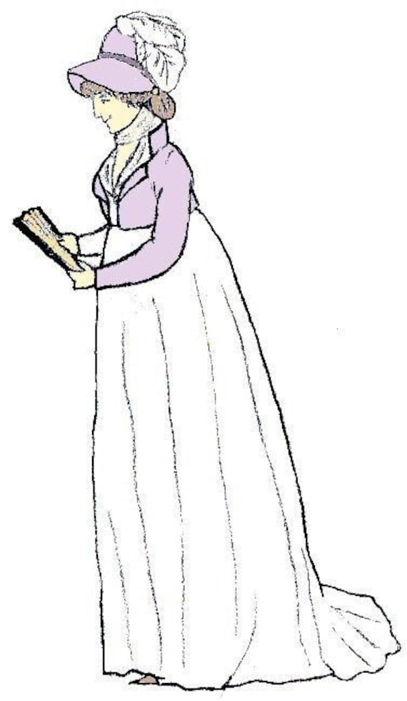 1800 Regency Spencer Jacket Pattern | Etsy Australia