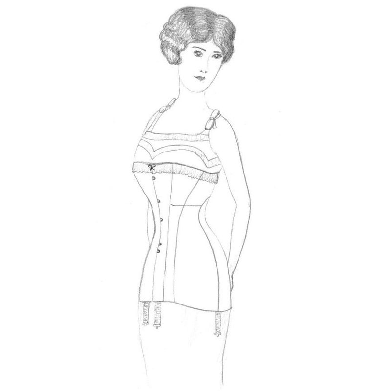 Edwardian Corset Pattern - Etsy