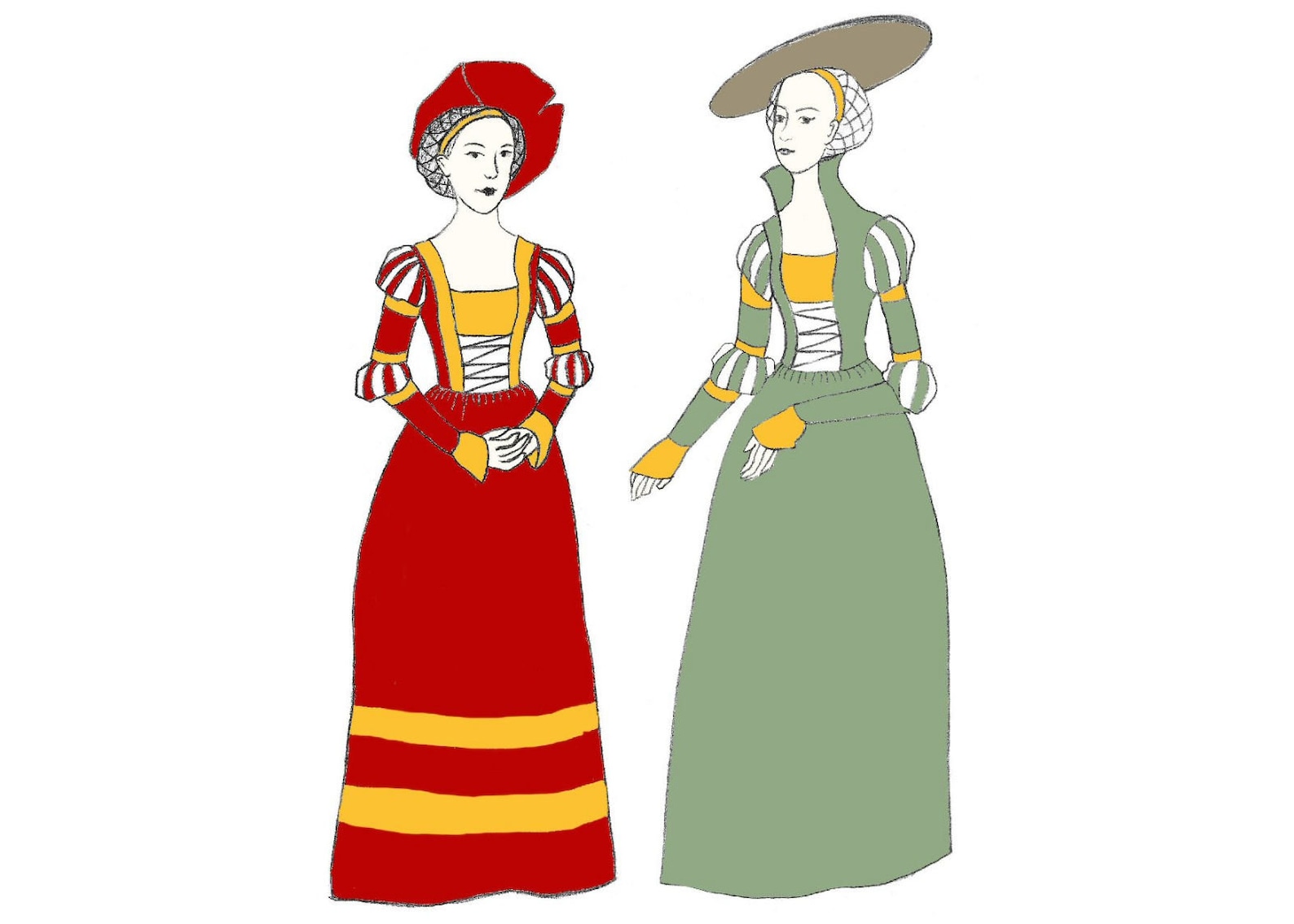 Cranach Gown German Renaissance Dress Pattern 16th Century | Etsy