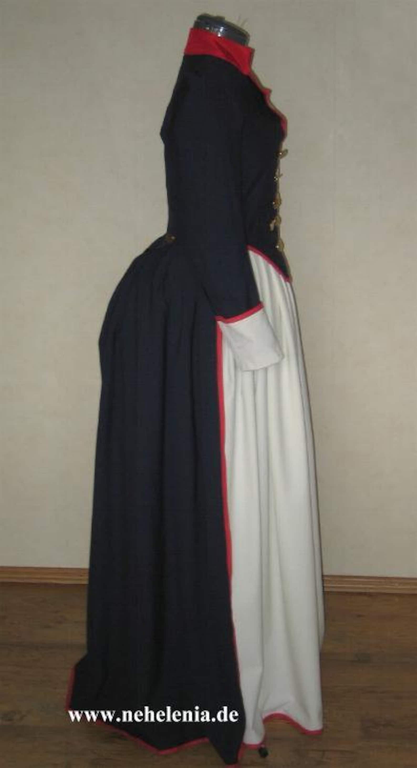 1790s French Revolution Redingote Dress Pattern (18th Century) - Etsy