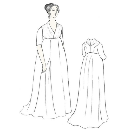 1797 Chemise Dress Regency / Empire Gown Sewing Pattern - Etsy