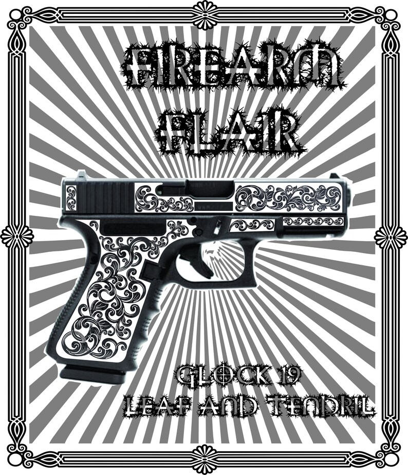 Glock 19 Leaf and Tendril Design File - Etsy