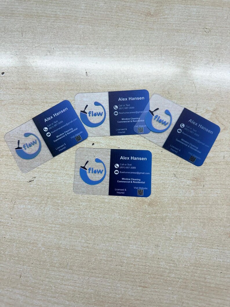 Instagram Business Cards | Transparent IG Social Media Business Cards ...