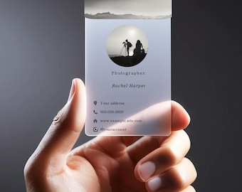 Transparent Business Cards, Custom Design Plastic Card for Business PVC ...