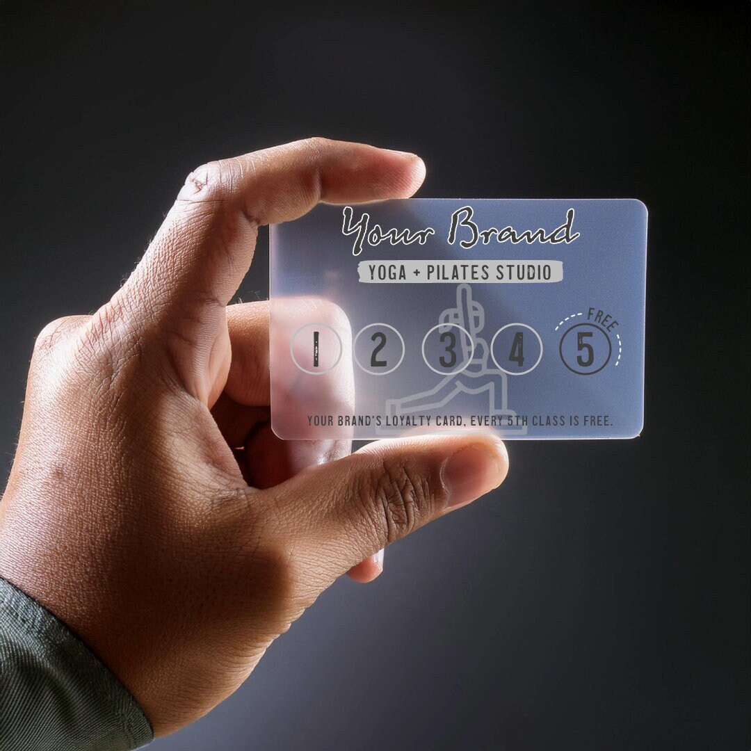 Transparent Loyalty Card Custom Design Plastic Card for Business PVC ...