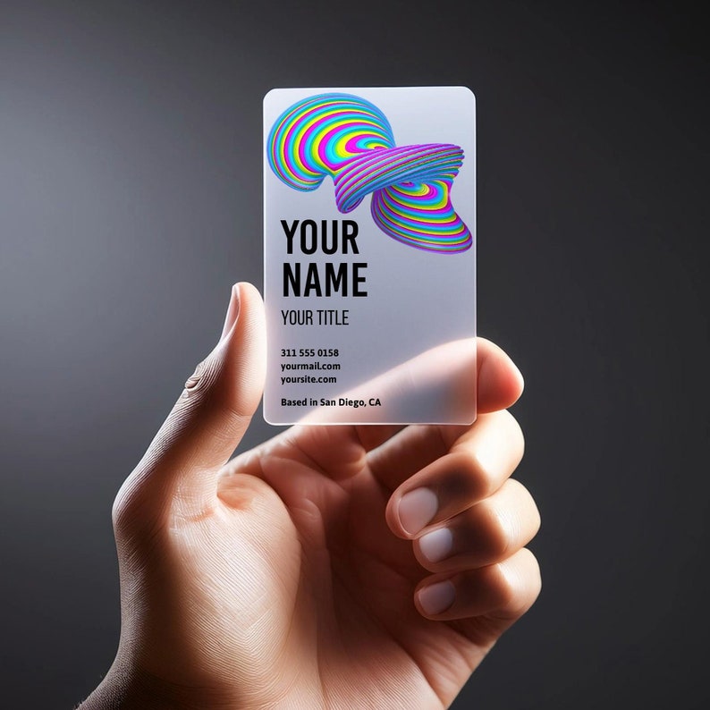 Transparent Business Card Custom Design Plastic Card for Business PVC ...