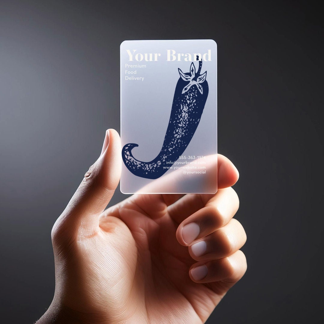 Transparent Business Card Custom Design Plastic Card for Business PVC ...