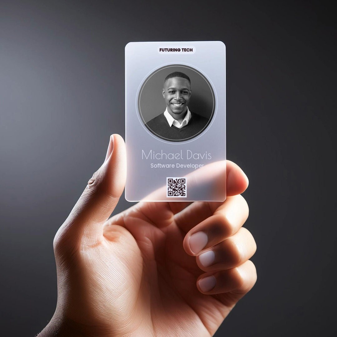 Transparent Business Cards, Custom Design Plastic Card for Business PVC ...