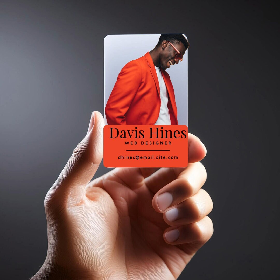 Transparent Business Card Custom Design Plastic Card for Business PVC ...
