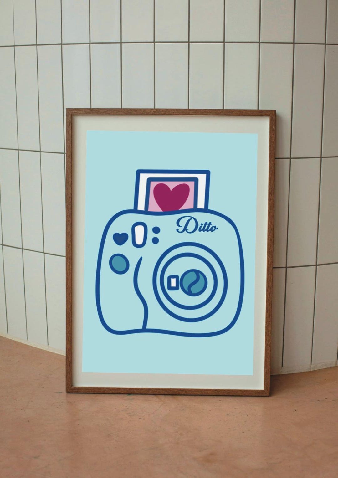 Wall Art, New Jeans Inspired Poster, Digital Print, Ditto Art Poster ...