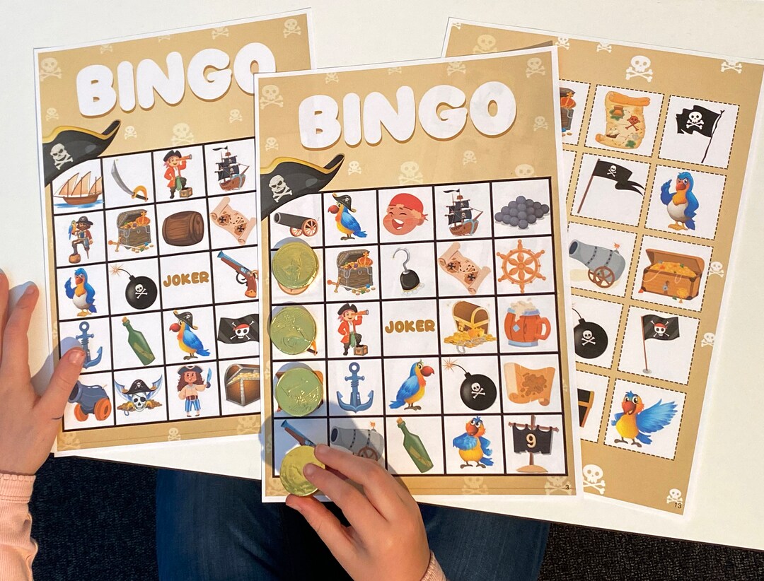 DIY Pirate Bingo Game & Pirate Fortune Teller – Instant Download ...