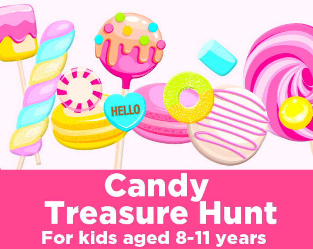 Candy Treasure Hunt for Kids 8-11 Years – Instant Download. Fun Puzzles ...