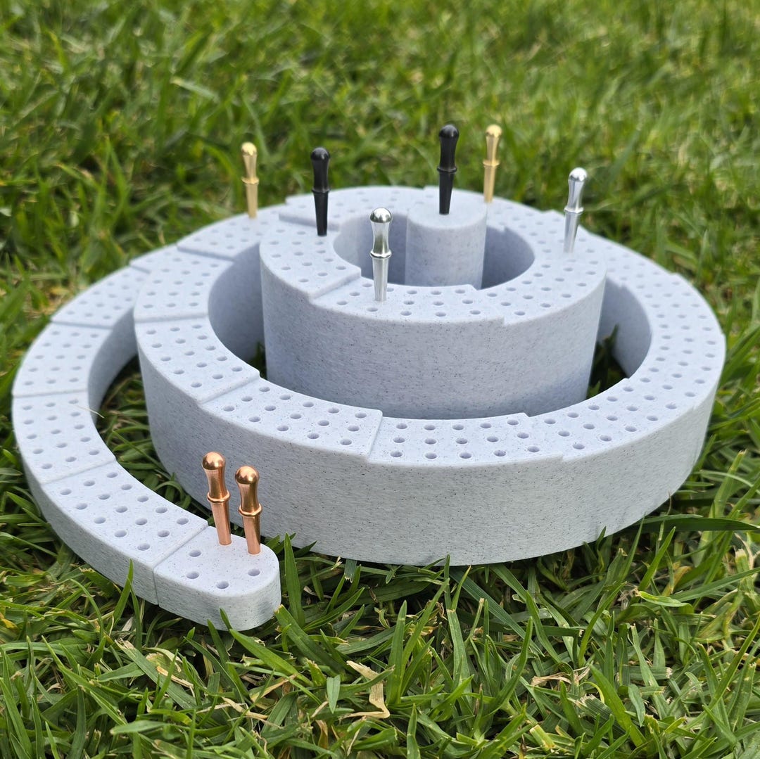 Spiral Cribbage Board - Stone Gray - Etsy