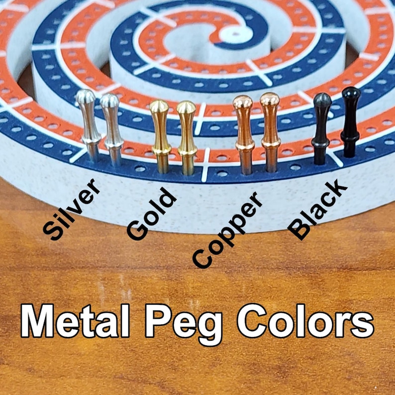 Spiral Cribbage Board - Etsy