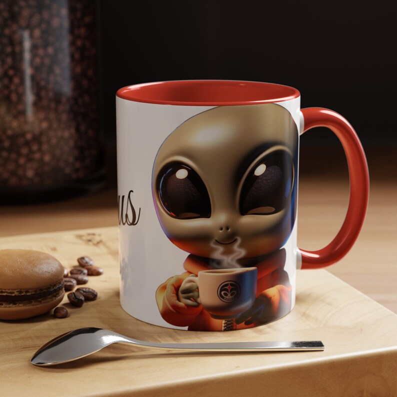 Alien Coffee Mug, Cute Coffee Cup for Coffee Lovers, Funny Alien Mug ...