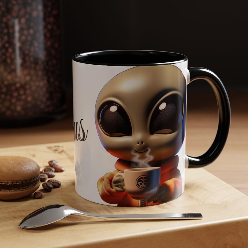 Alien Coffee Mug, Cute Coffee Cup for Coffee Lovers, Funny Alien Mug ...