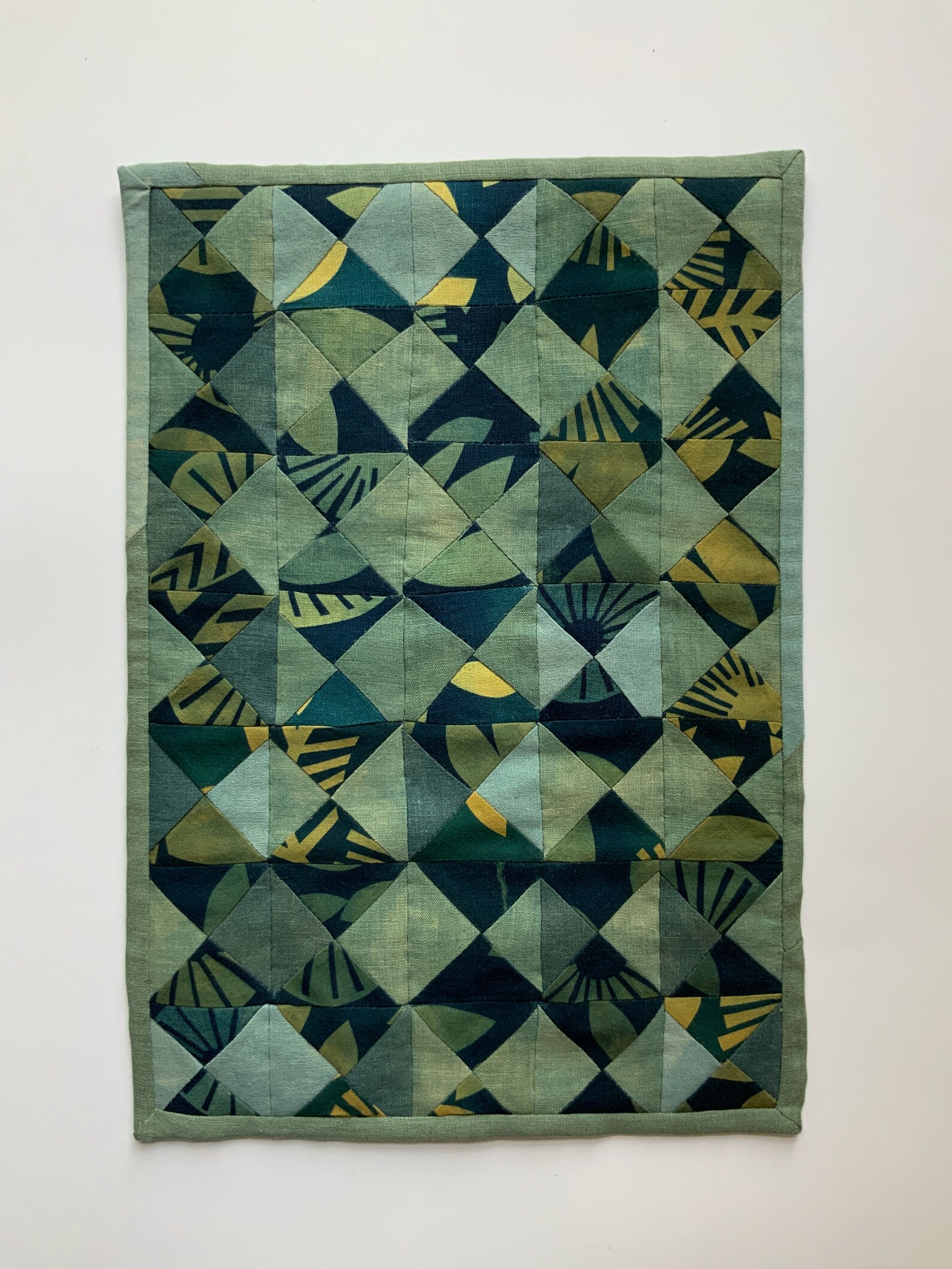 Garden Cyanotype Wall Hanging Cyanotype Fabric, Textile Wall Hanging ...