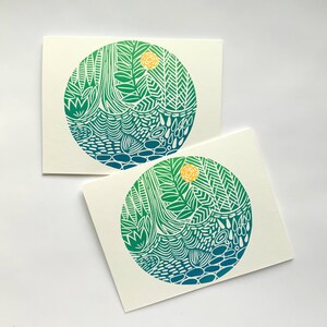 Every Day is Earth Day Card-hand Printed Hand Stamped Greeting Card ...