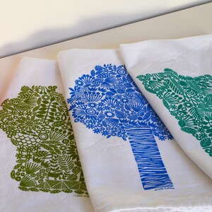 Wisconsin Tea Towel, Screen Printed State of Wisconsin, Cotton Tea ...