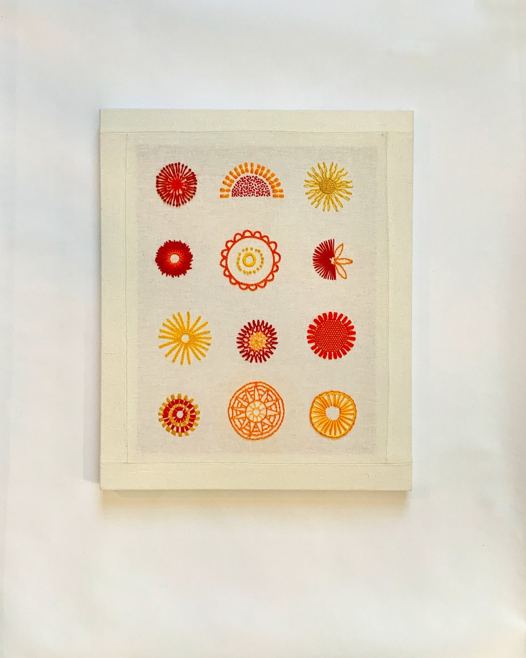 Sun Embroidery Sun Sampler Embroidery - Etsy Canada