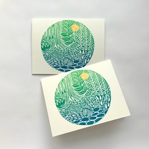 Every Day is Earth Day Card-hand Printed Hand Stamped Greeting Card ...