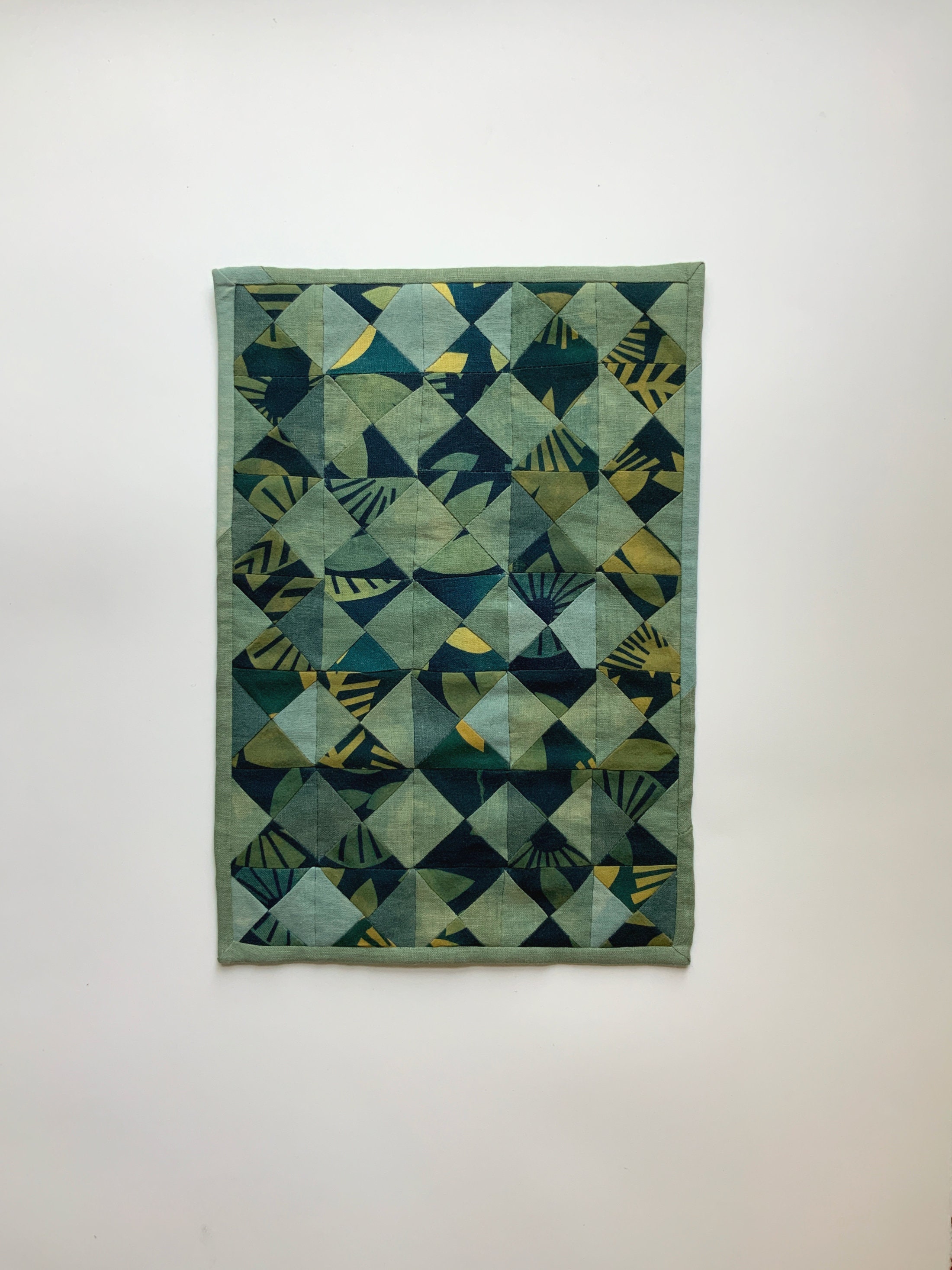 Garden Cyanotype Wall Hanging Cyanotype Fabric, Textile Wall Hanging ...