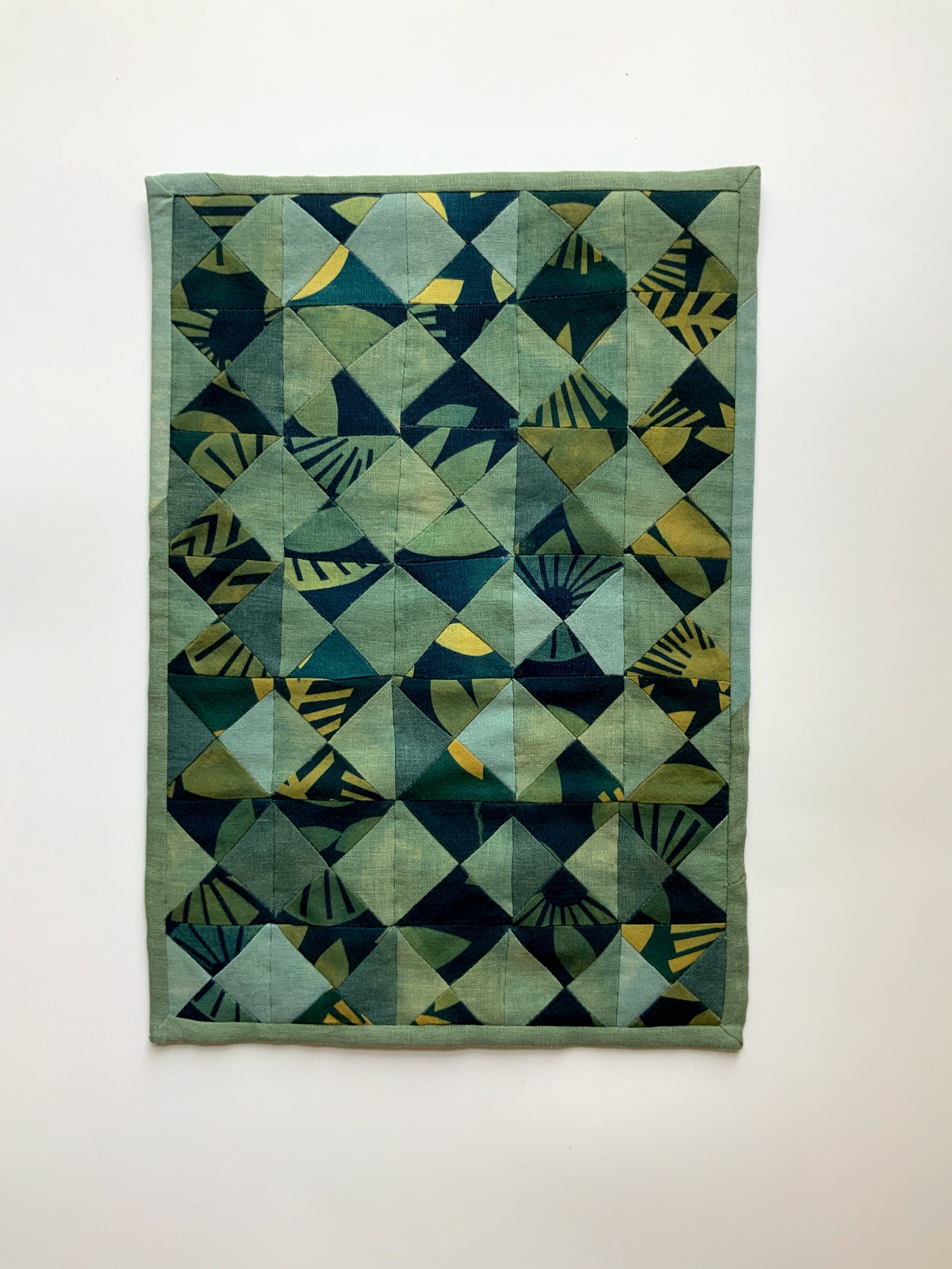 Garden Cyanotype Wall Hanging Cyanotype Fabric, Textile Wall Hanging ...