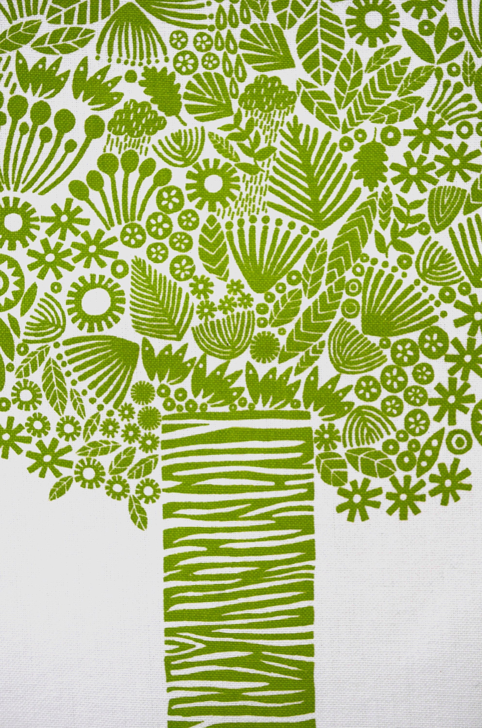 Tree Tea Towel Screen Printed 100% Cotton Tea Towel Green - Etsy