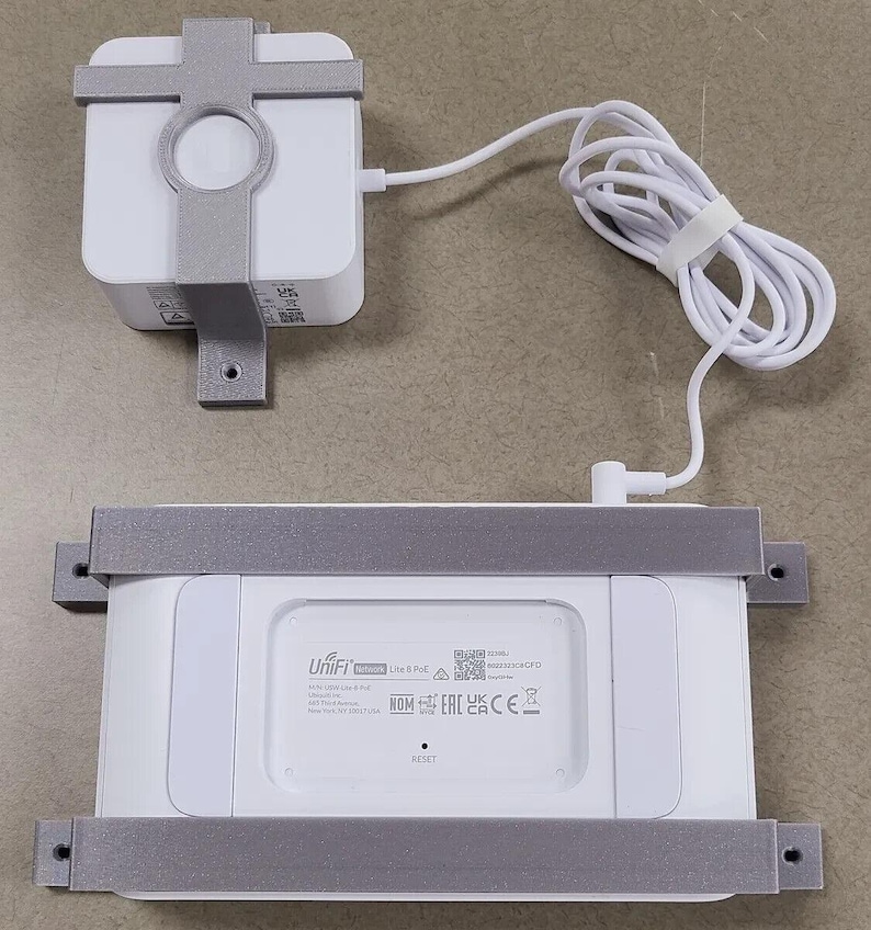 Wall Mount for UNIFI USW 8 Poe Lite Switch & Power Brick - Etsy