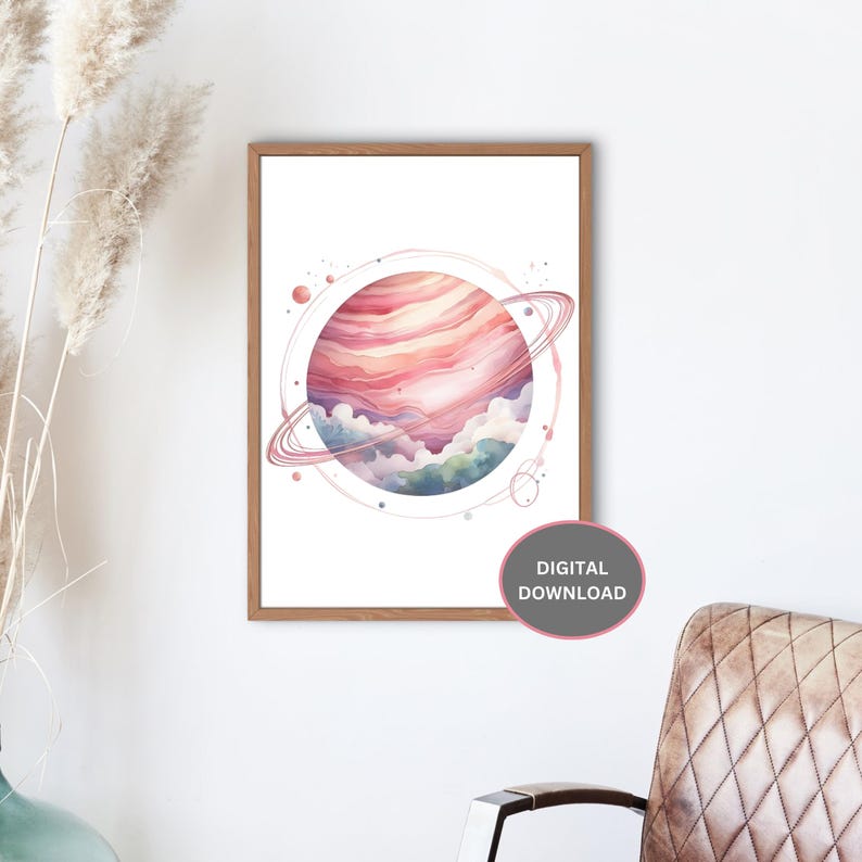 Pink Outer Space Clipart Bundle 43 PNG, Adorable Cosmic Designs for ...