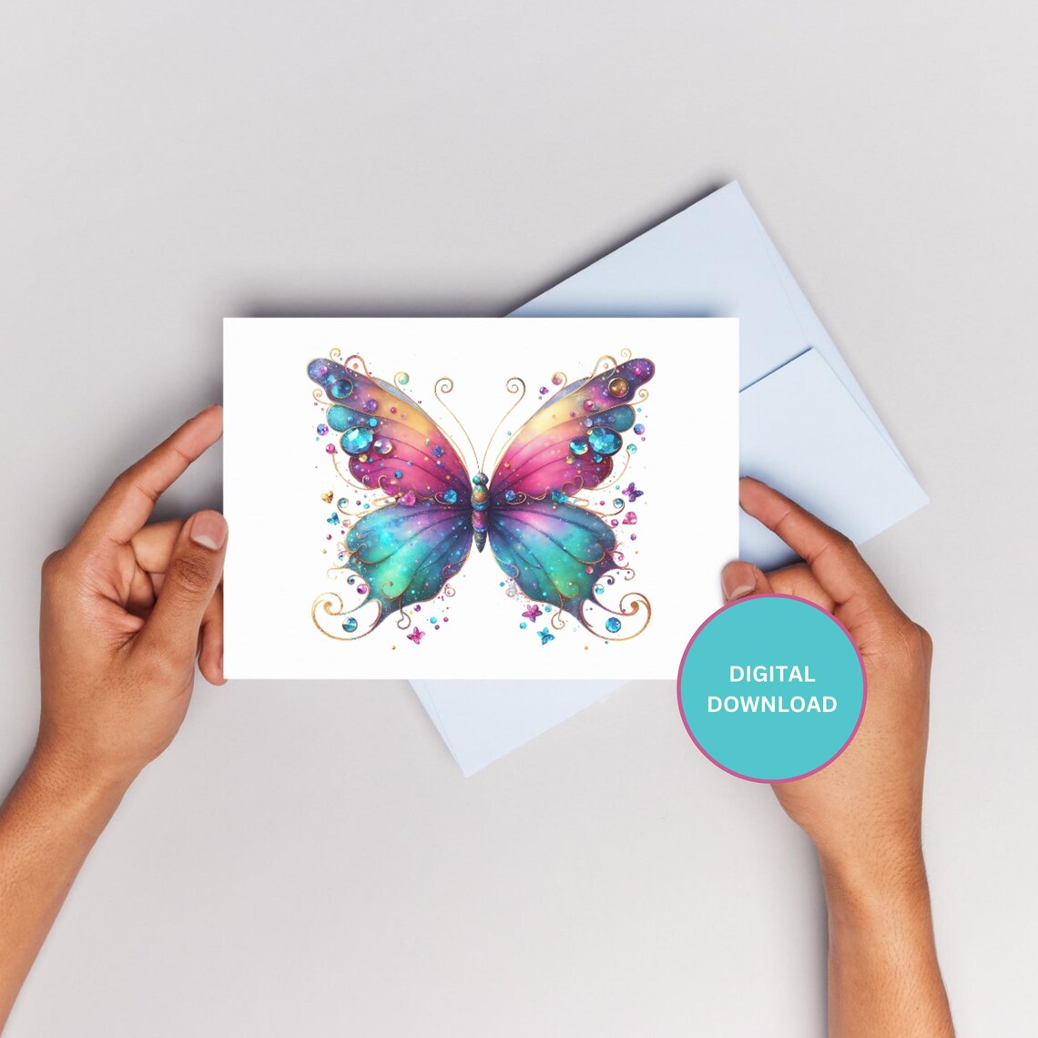 Colorful Butterfly Clipart Bundle 11 PNG| Vibrant Watercolor Butterfly ...
