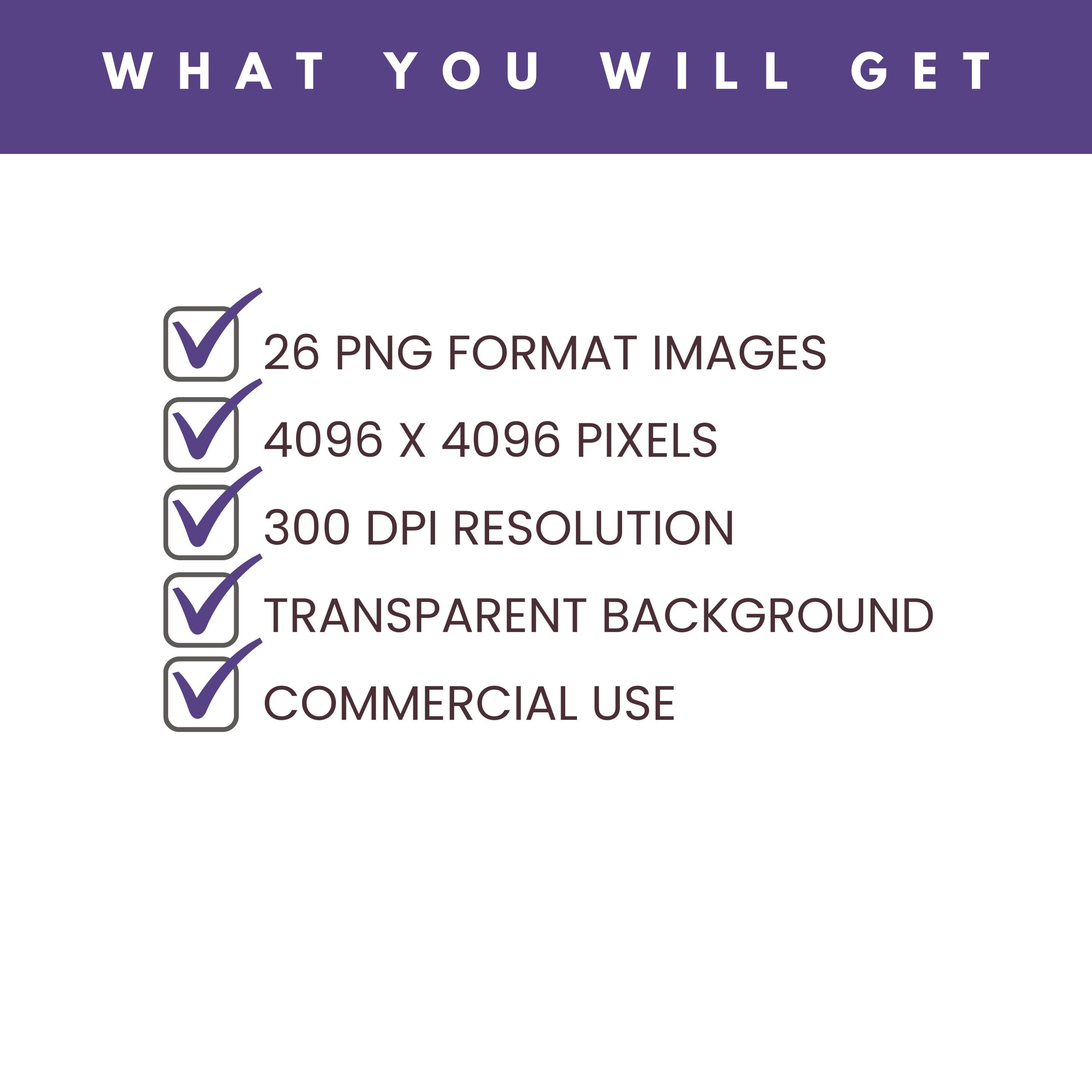 Halloween Alphabet Clipart Bundle 26 PNG | Spooky & Fun Letter Designs ...