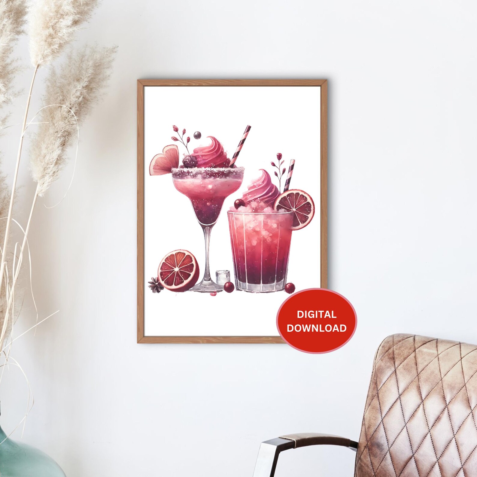 Ladies Cocktail Drinks Clipart Bundle 17 PNG Maroon & Pink Valentines ...