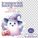 Cute Halloween Ghost Clipart Bundle 8 PNG 300 DPI Spooky Season Ghostly ...