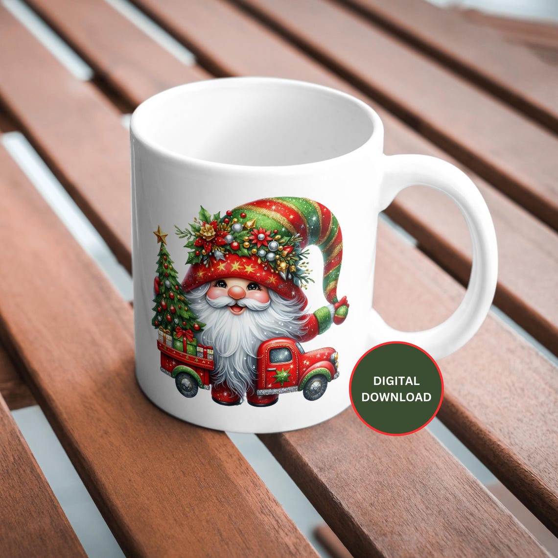 Festive Christmas Gnomes Clipart Bundle 16 PNG 300DPI Christmas Clipart ...