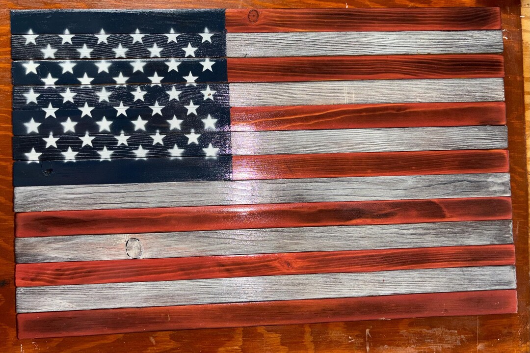 Handmade, Wood, American Flag, Home Decor - Etsy
