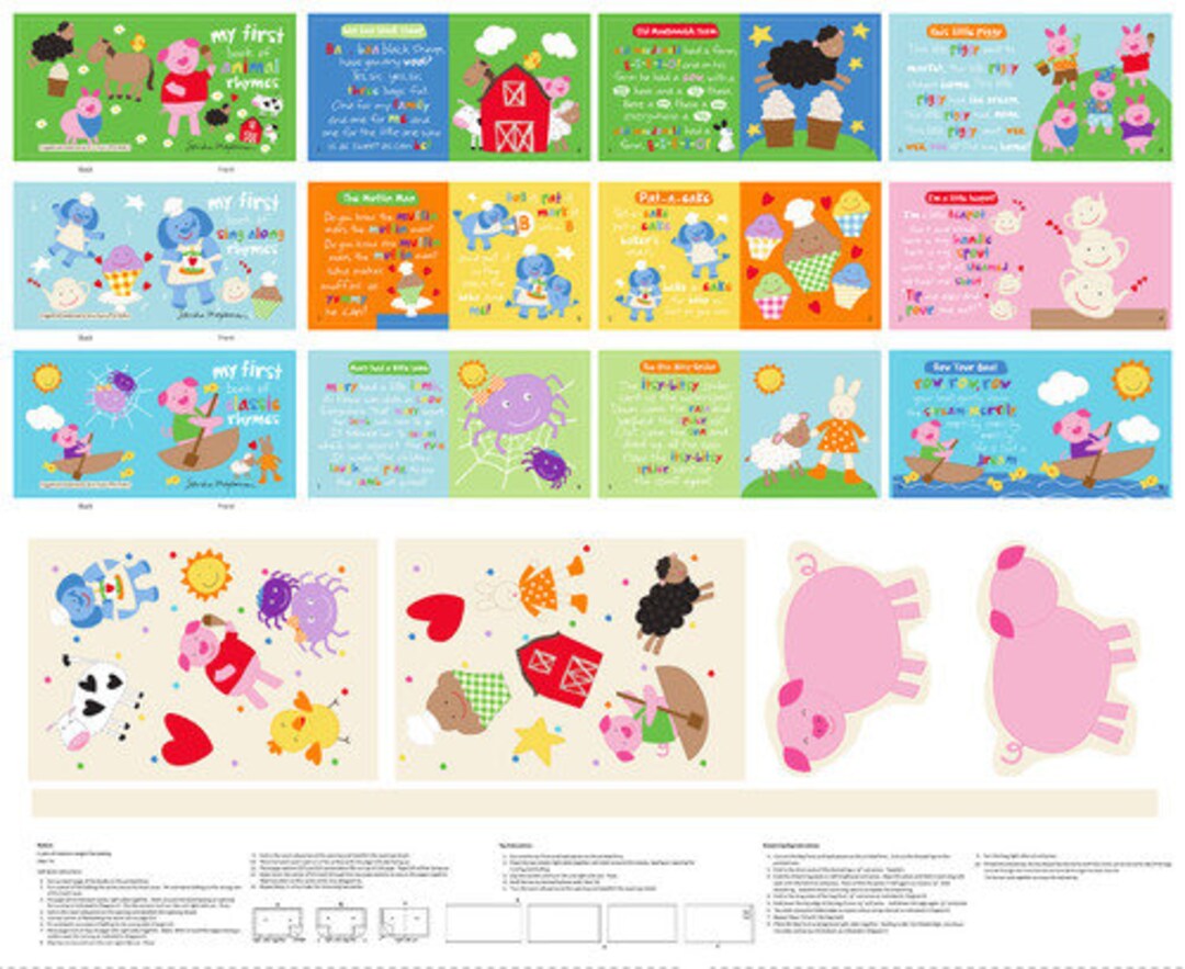 First Book of Animal Rhymes, Huggable and Lovable Fabric Book XIII, by ...