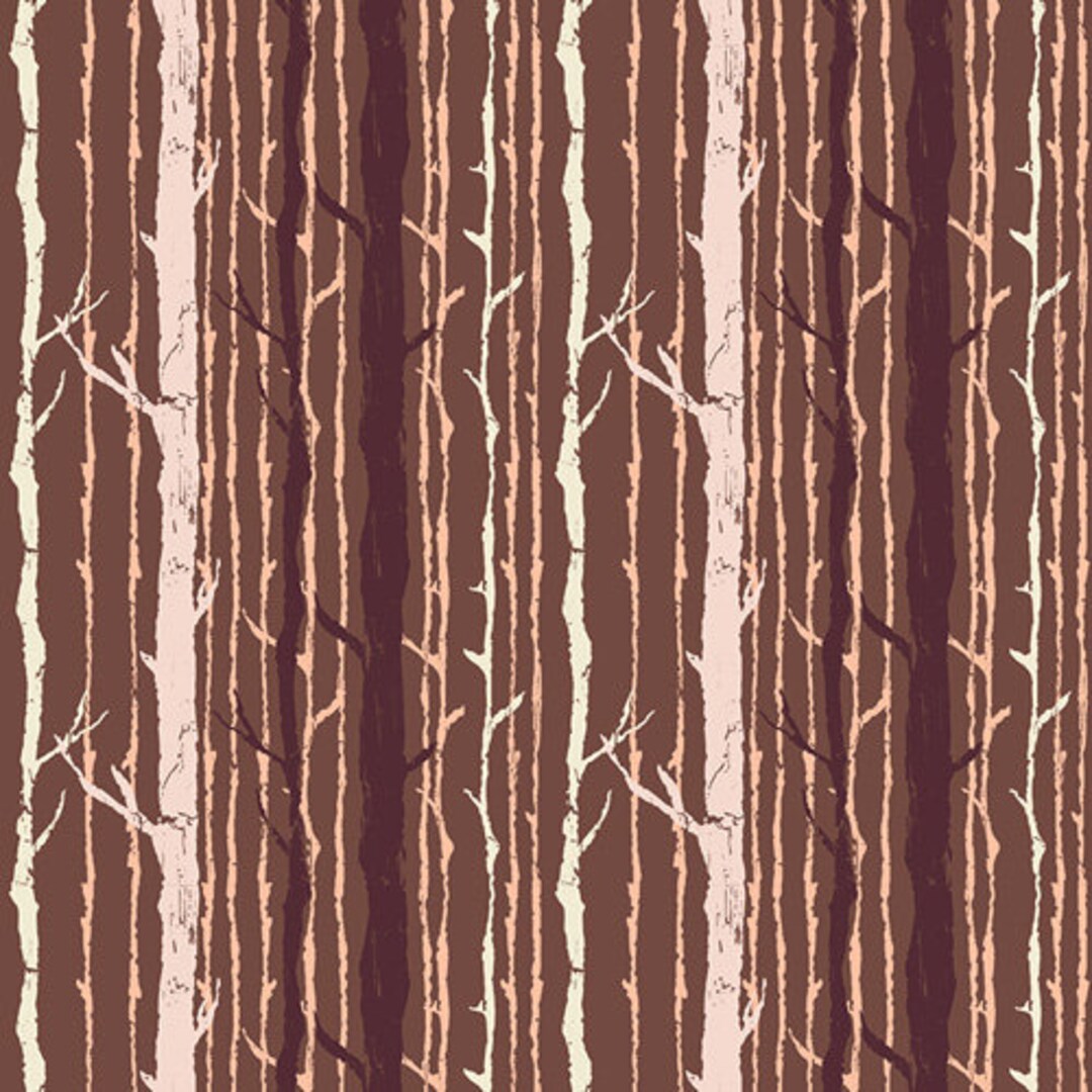 Tree Fabric, Nature Fabric, Timber Twilight, Forest Fabric, AGF, Tree ...