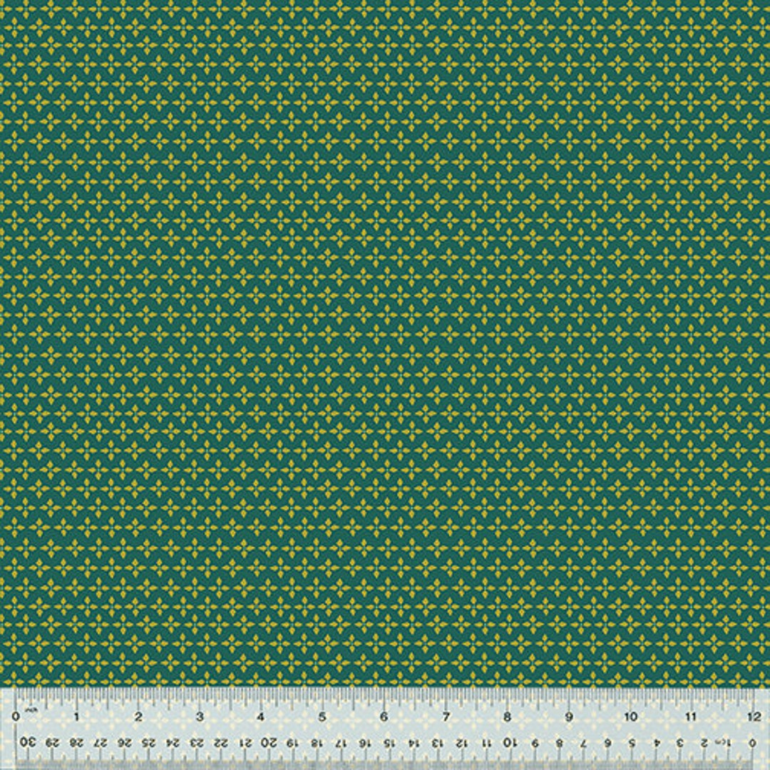 Organic Green Cotton Fabric: Thistleblossom Floral Print - Etsy