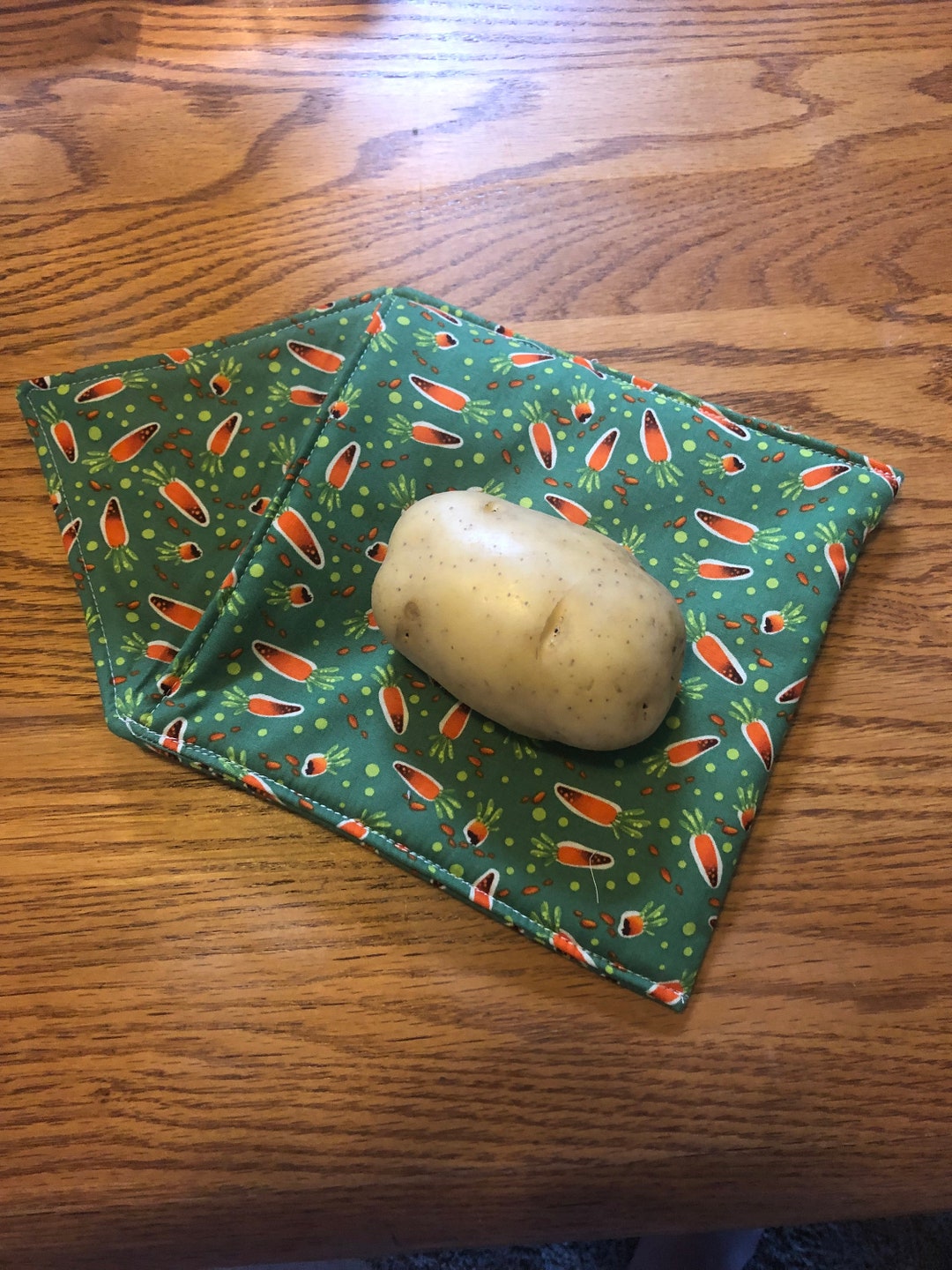 Potato Zapper, Microwave, Vegetable Theme Fabric, Reusable Bag, Sweet ...