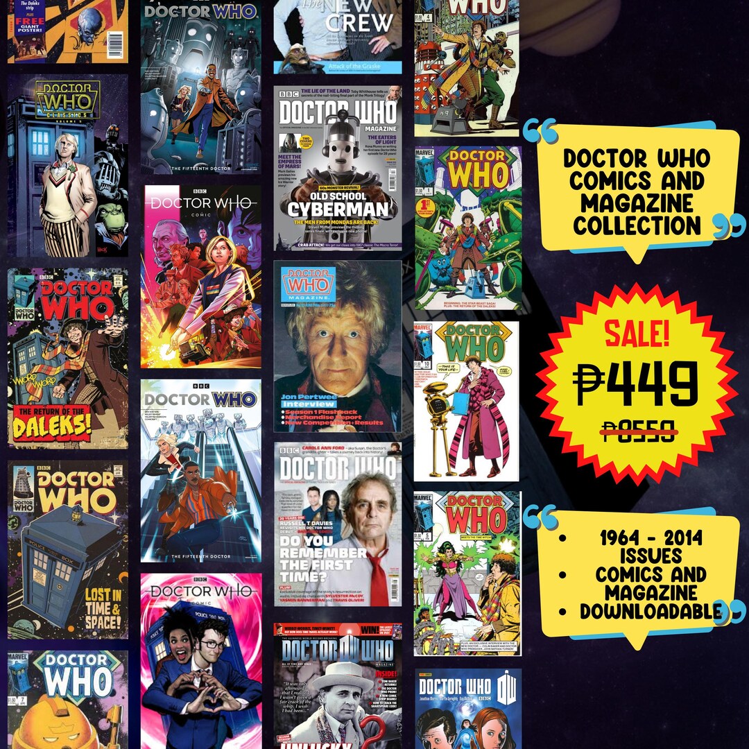 Doctor Who Comics & Magazines Digital Collection 1964 2014 Issues Time ...
