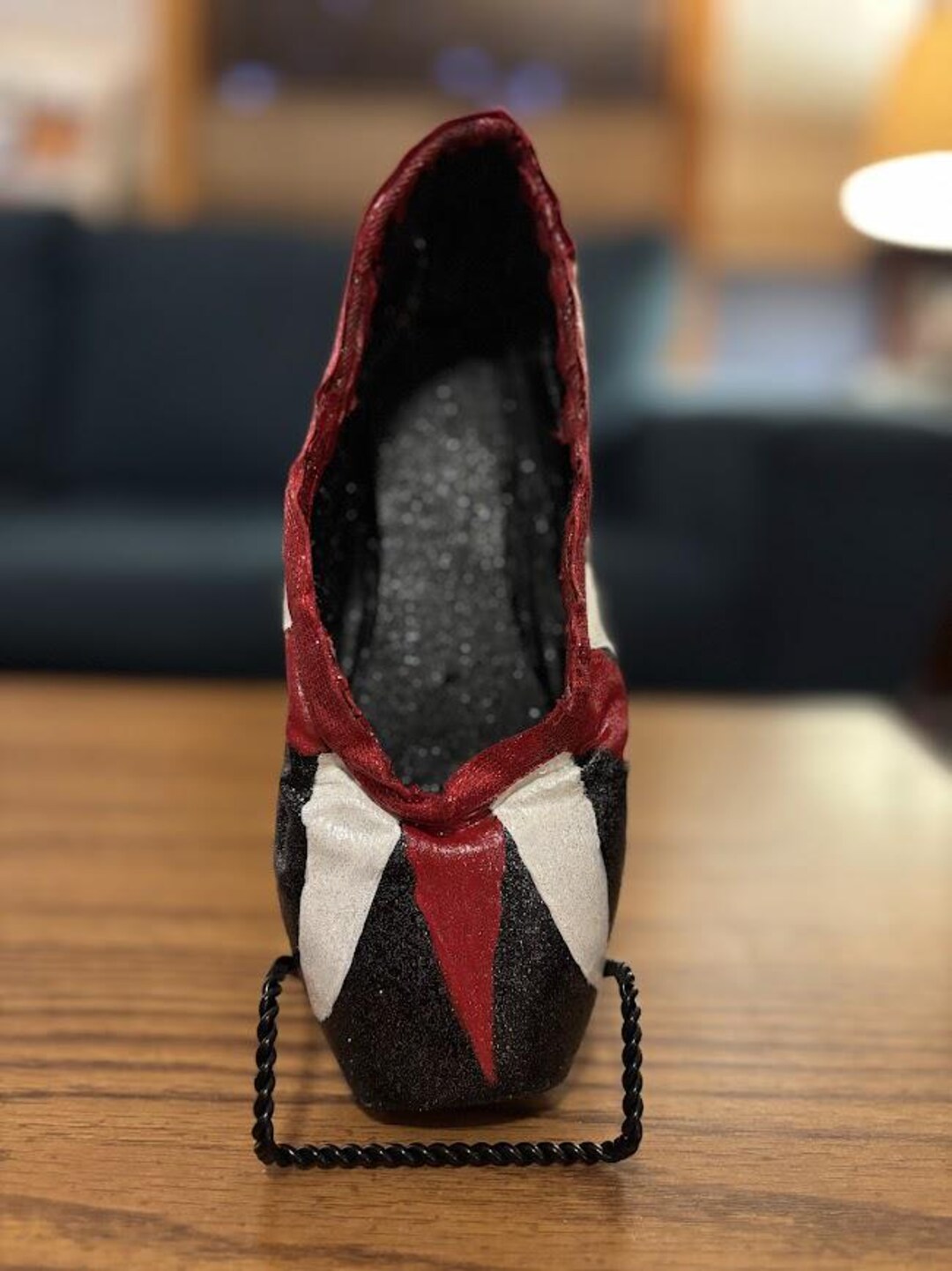 Columbine Harlequin Nutcracker Doll Decorative Pointe Shoe - Etsy