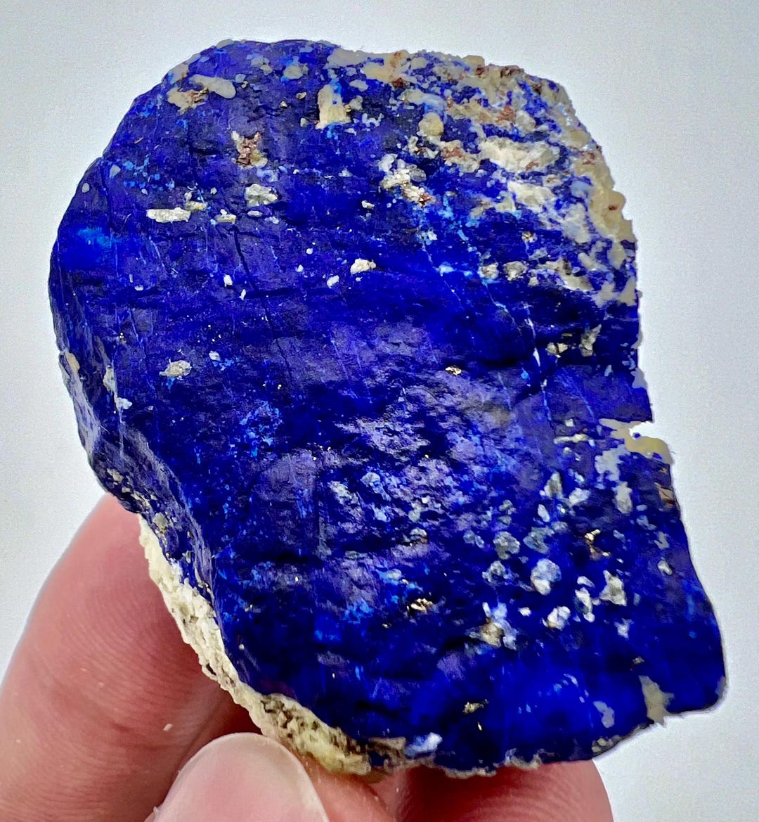 55 Gram Beautiful Natural Royal Blue Lazurite With Pyrite Specimen ...