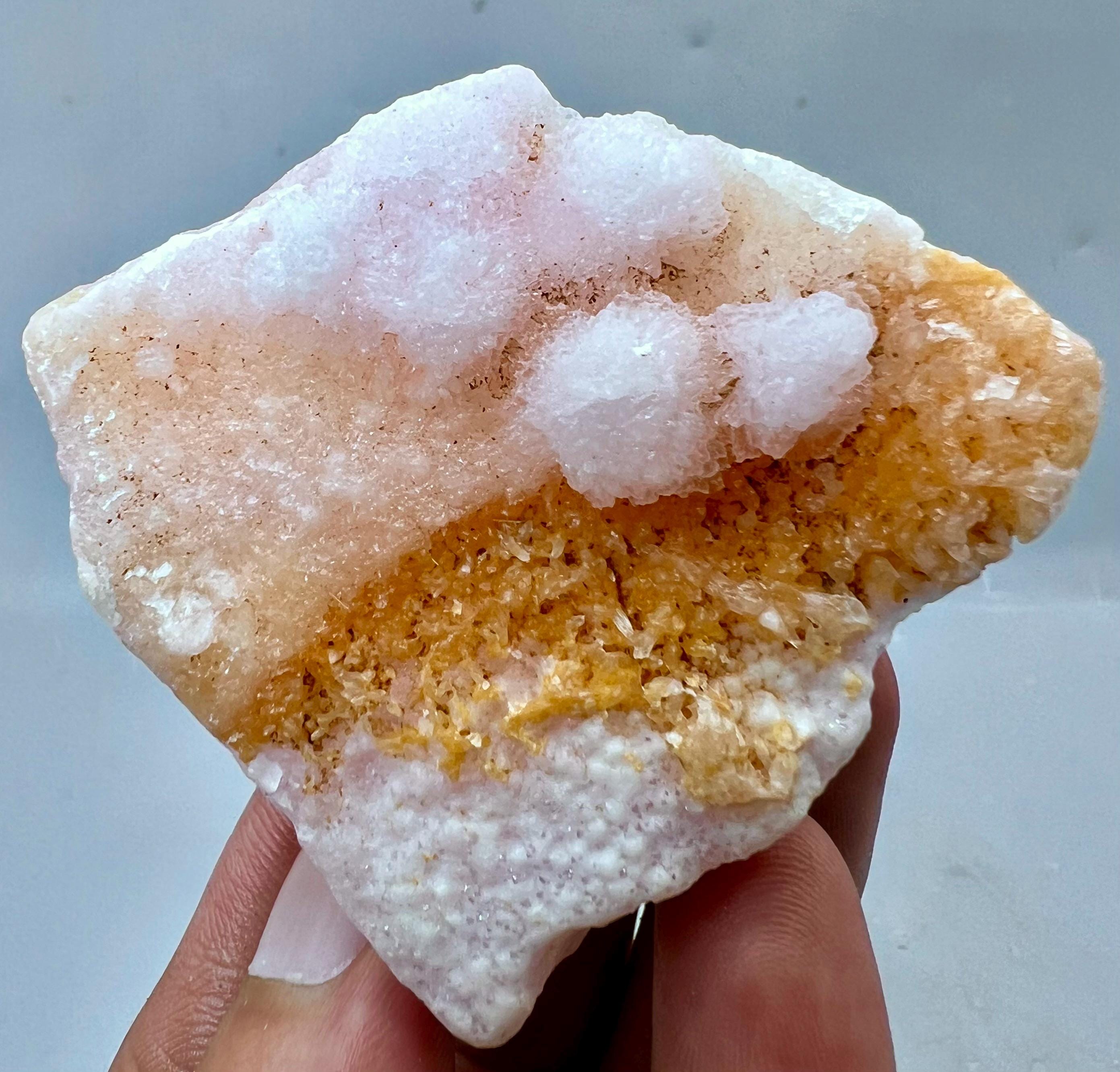 83 Gram Beautiful Natural Rare Fluorescent Pink Aragonite Specimen From ...