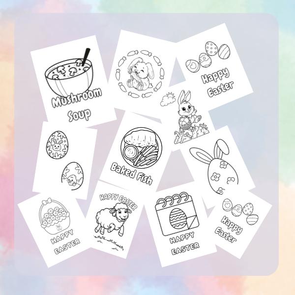 100 Printable Easter Coloring Pages | Easter Coloring Bundles | Kids ...