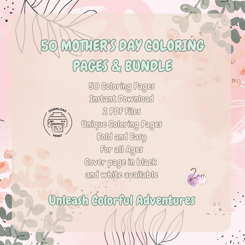 Mother's Day Coloring Pages for Kids, Mother's Day Coloring Book ...
