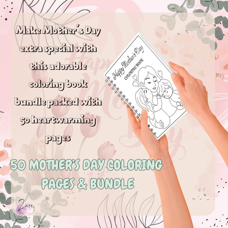 Mother's Day Coloring Pages for Kids, Mother's Day Coloring Book ...