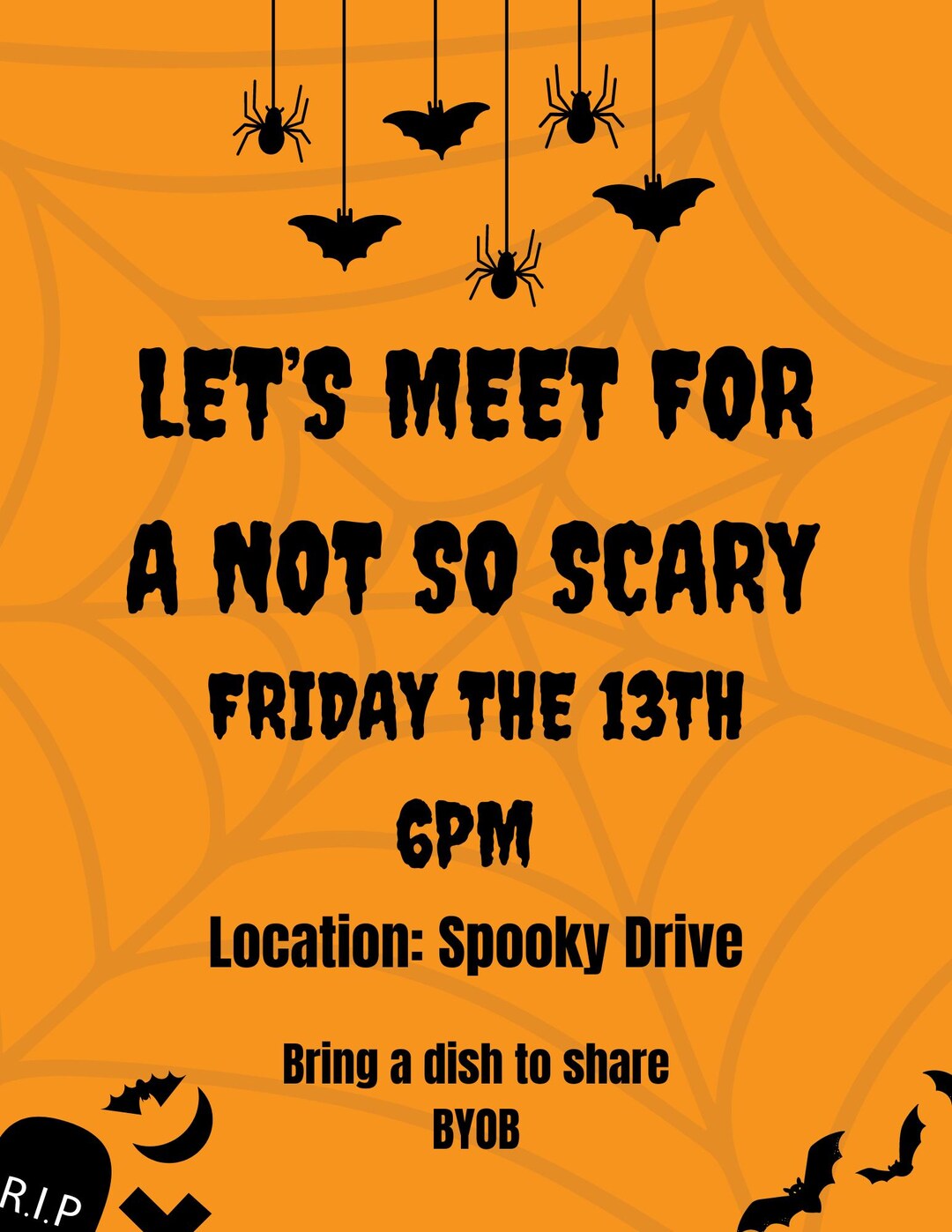 Friday the 13th Party Invitation, Printable Invitation, Party ...